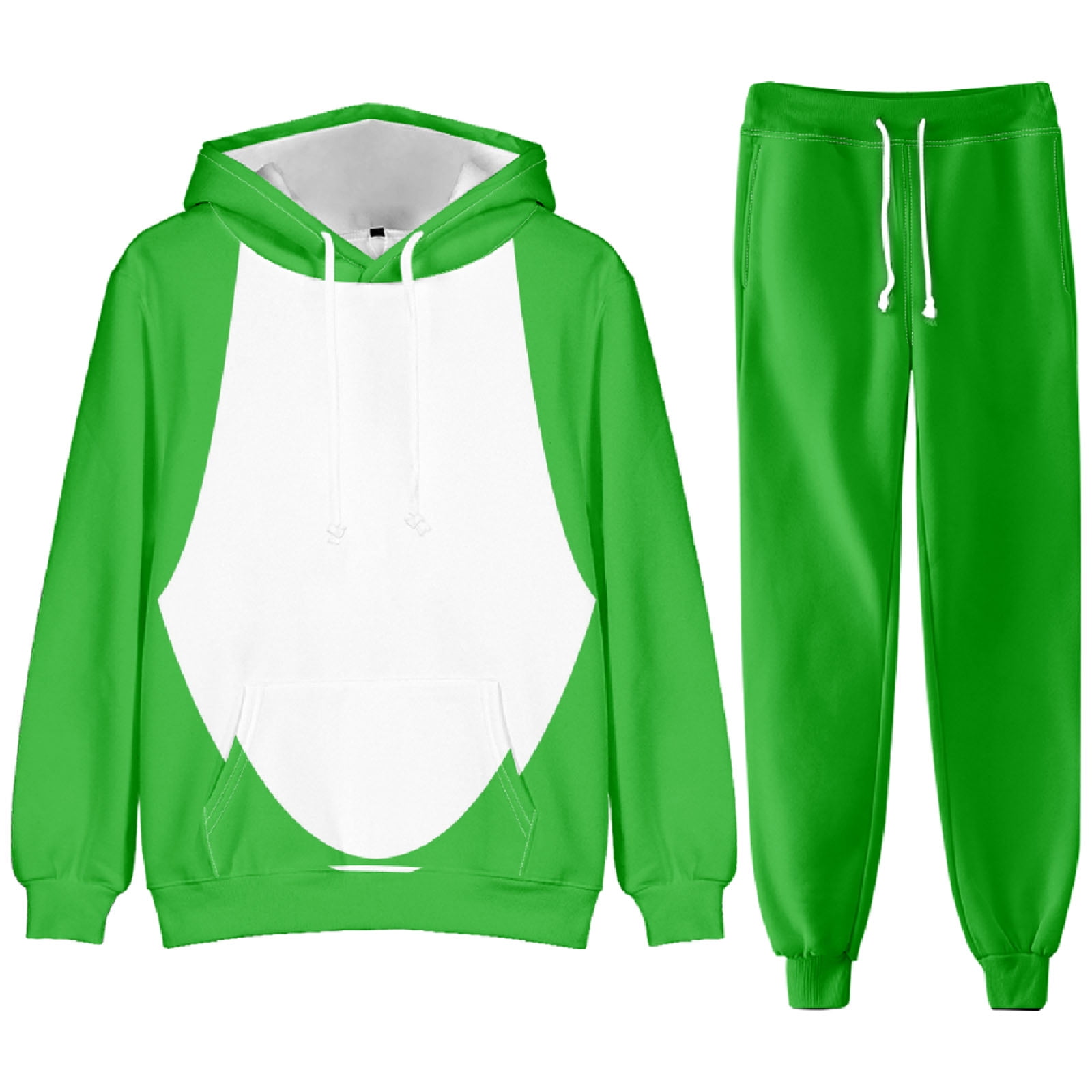 SUNLON Bowser Costume Tracksuit, Mario Luigi Costume Adult Hoodie Pant ...