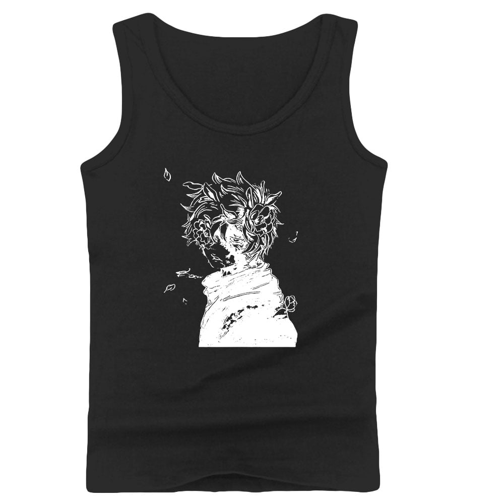 SUNLON Men Vest T-shirt Hell Hot Anime Japanese Merch Shirts Fashion ...