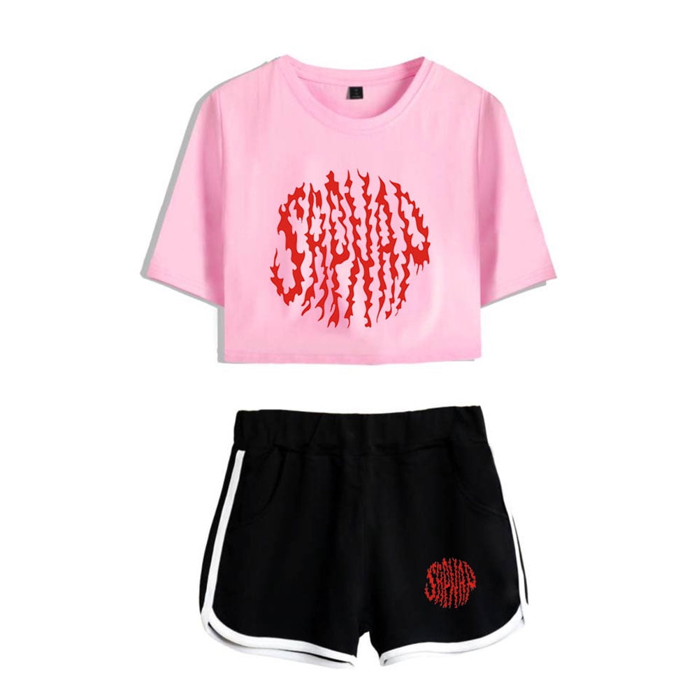 SUNLON Sapnap Merch Dream SMP Crop Top and Shorts Set Anime Cosplay ...