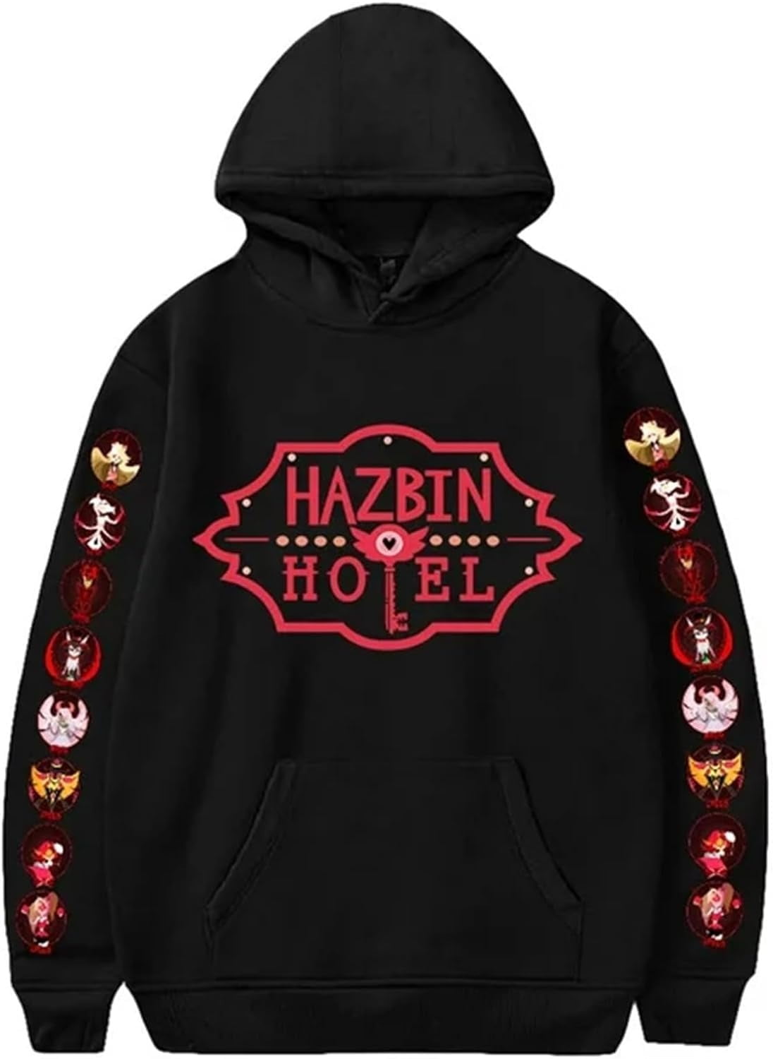 SUNLON Unisex Hoodie Hazbin Anime Hotel Merch Men Women Long Sleeve ...