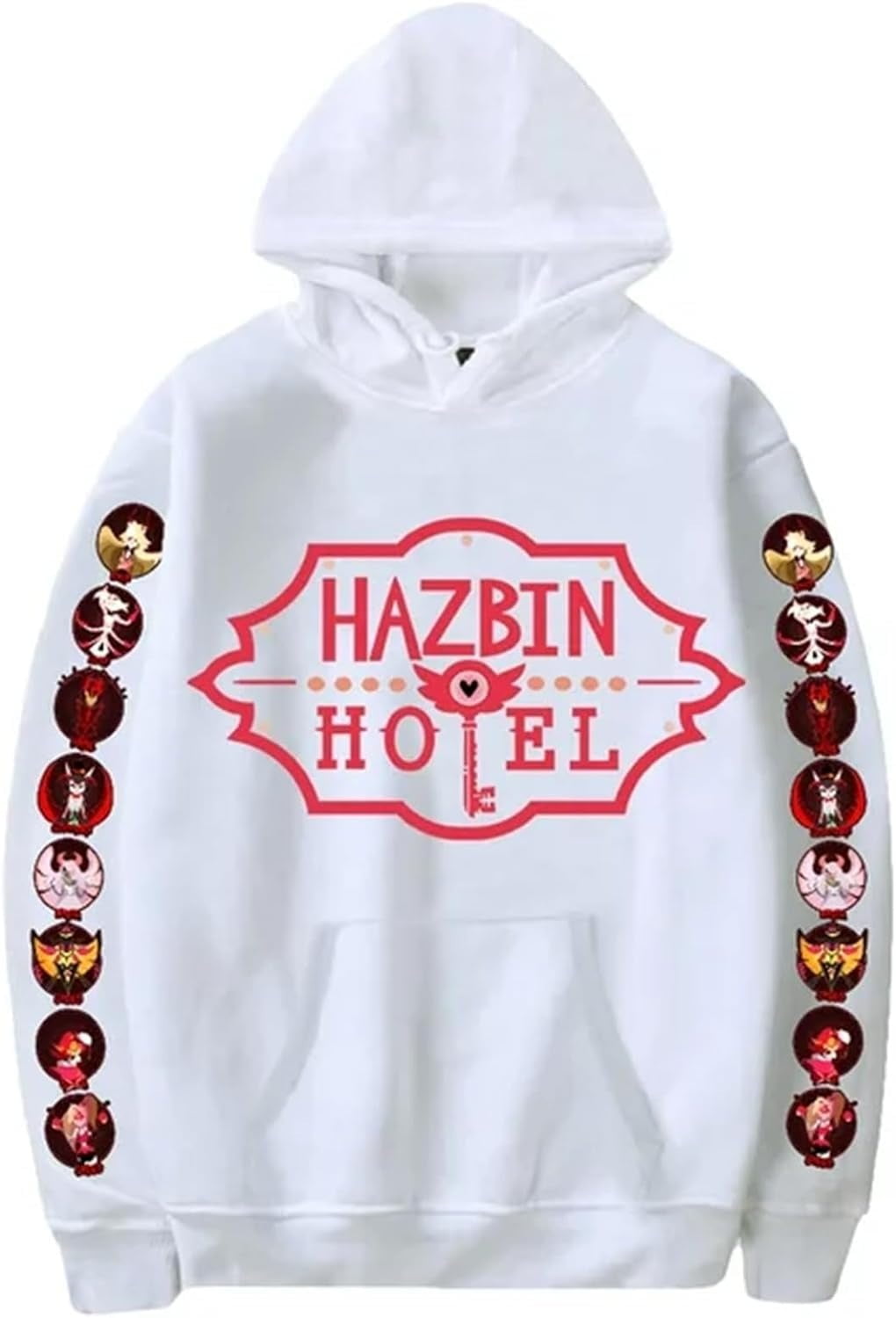 SUNLON Unisex Hoodie Hazbin Anime Hotel Merch Men Women Long Sleeve ...