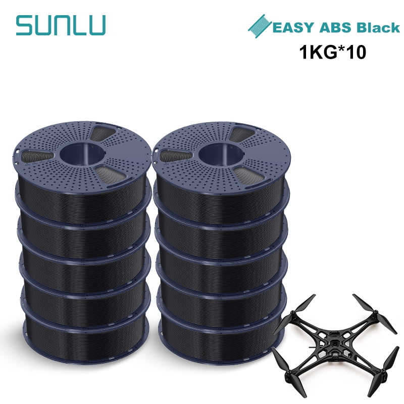 SUNLU ABS Filament of 3D Printer 1.75mm, High Strength Neatly Wound 1 ...