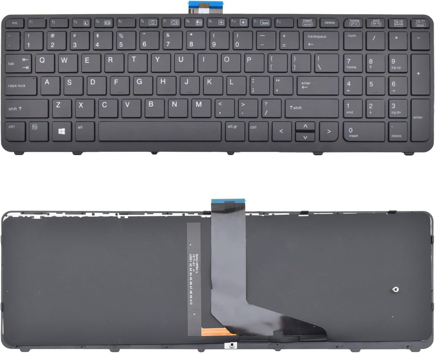 SUNMALL Replacement Keyboard Compatible with HP ZBOOK 15 G1 ZBOOK 15 G2 ZBOOK 17 G1 ZBOOK 17 G2 ...