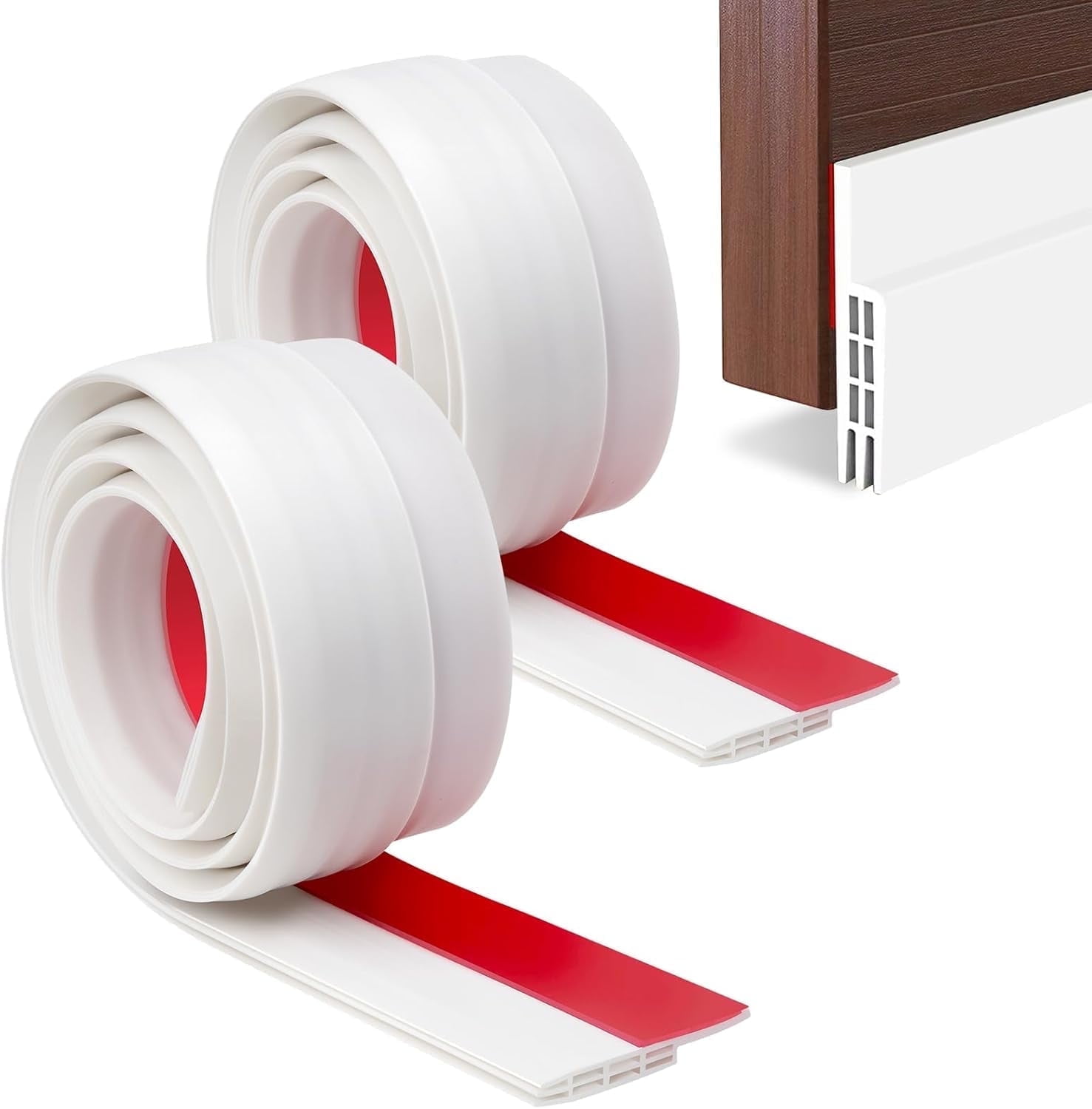 SUNMON 2 Packs of Door Seal - 2" Width x 39" Length Draught Excluder ...