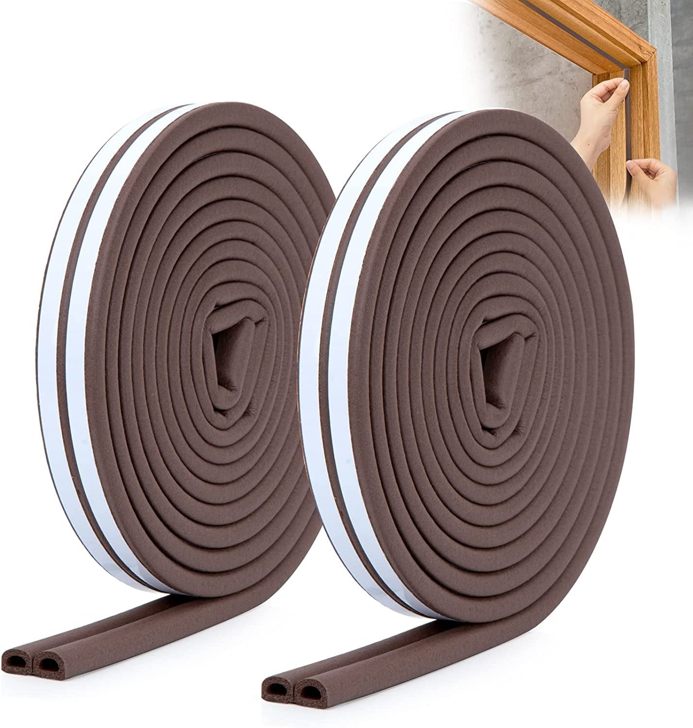 SUNMON 39.4 Feet Weather Stripping Seal Strip for Doors/Windows, Self ...