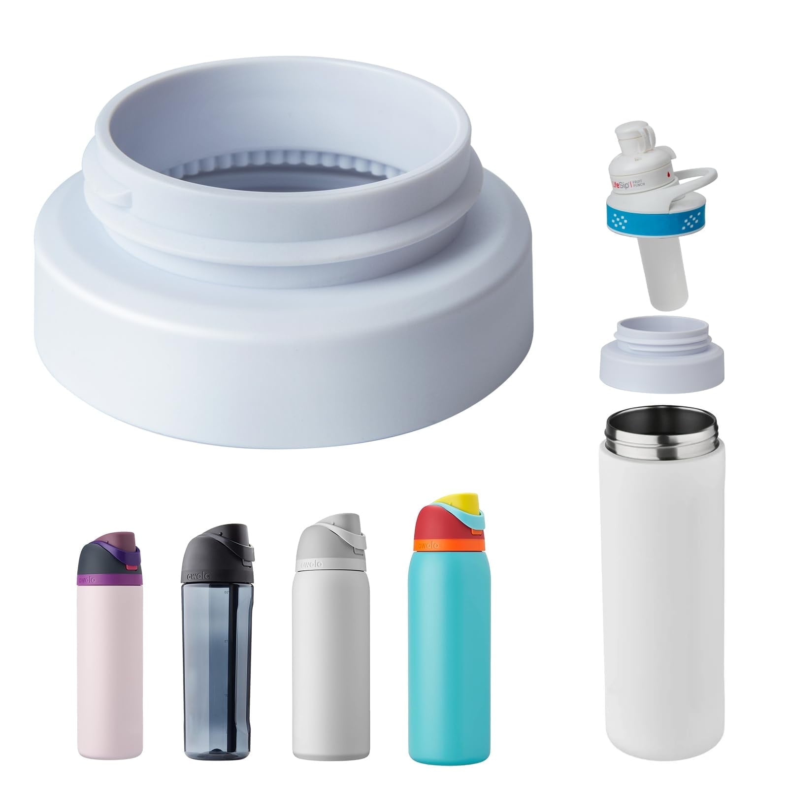 SUNMON Adapter for Cirkul Flavor Cartridge to Owala Water Bottle 24/25 ...