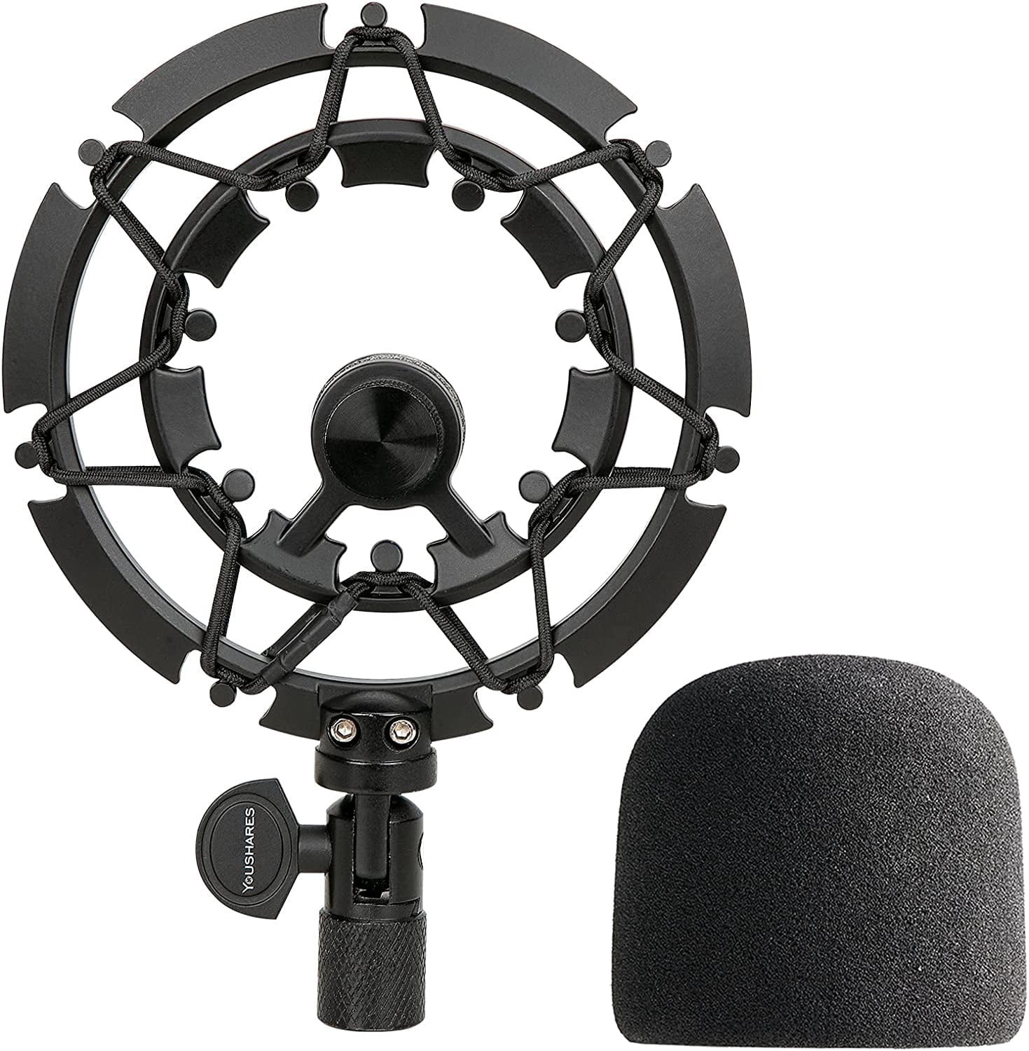 SUNMON Blue Yeti Shock Mount with Foam Windscreen, Alloy Shockmount ...