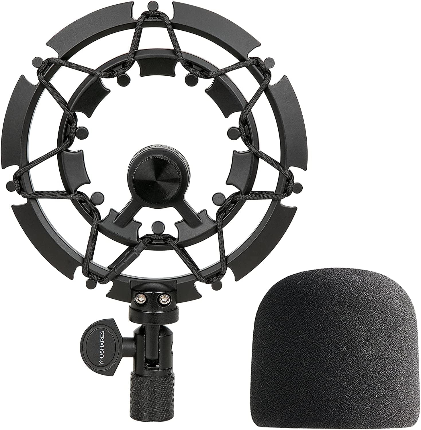 SUNMON Blue Yeti Shock Mount with Foam Windscreen, Alloy Shockmount ...