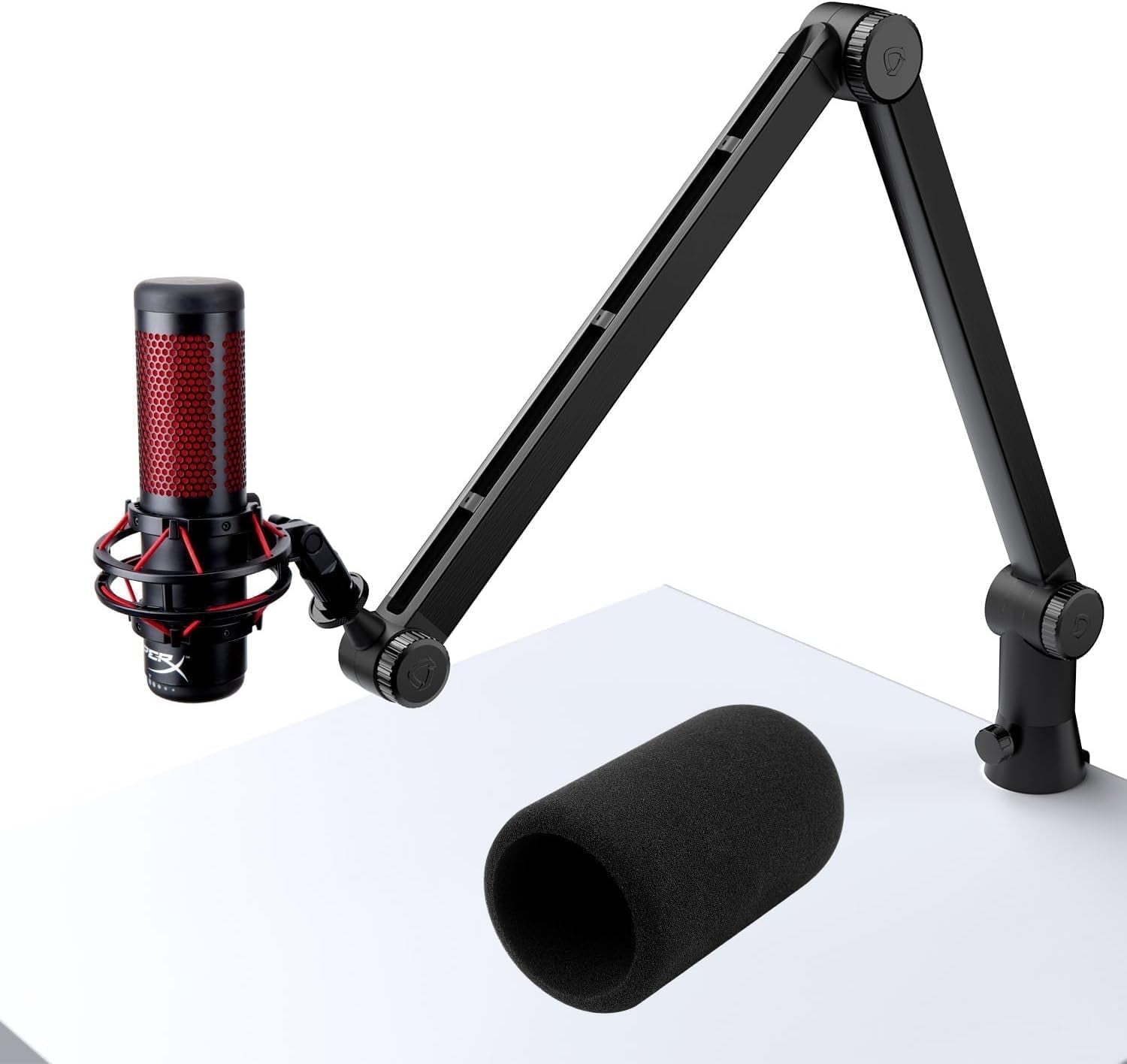 SUNMON QuadCast Mirophone Stand - Upgraded Heavy Duty Mic Boom Arm with ...