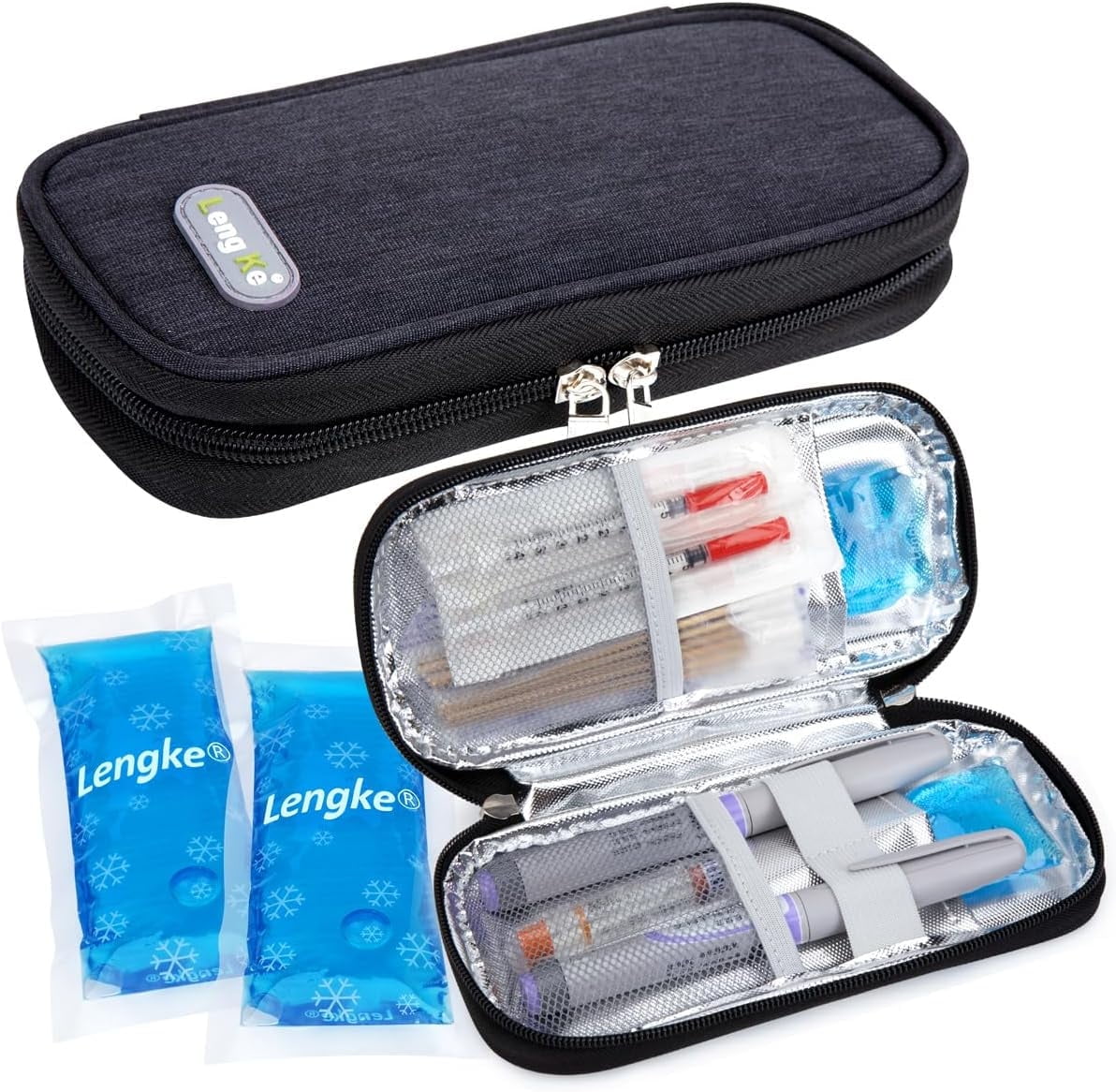 SUNMON Insulin Cooler Travel Case - Diabetic Case Insulated Organizer ...