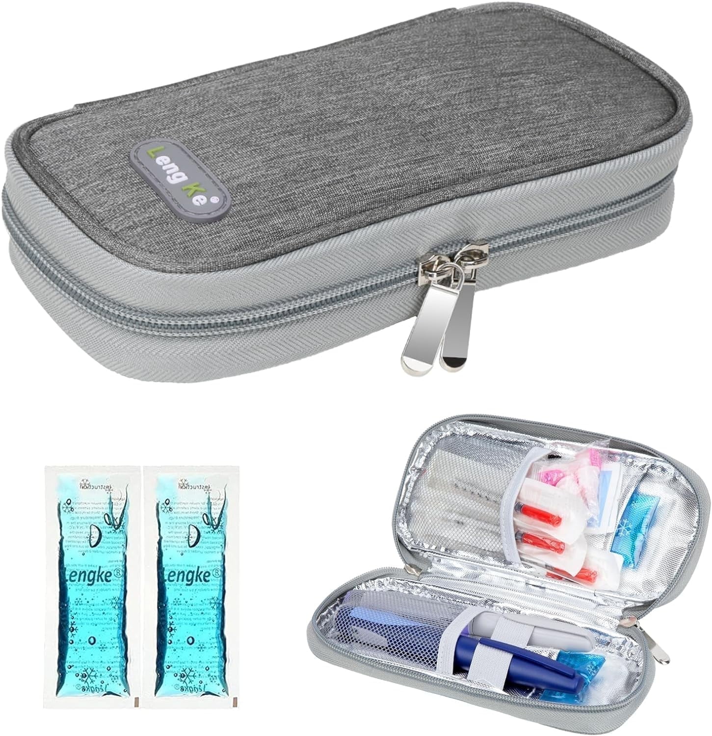 SUNMON Insulin Cooler Travel Case - Diabetic Case Insulated Organizer ...