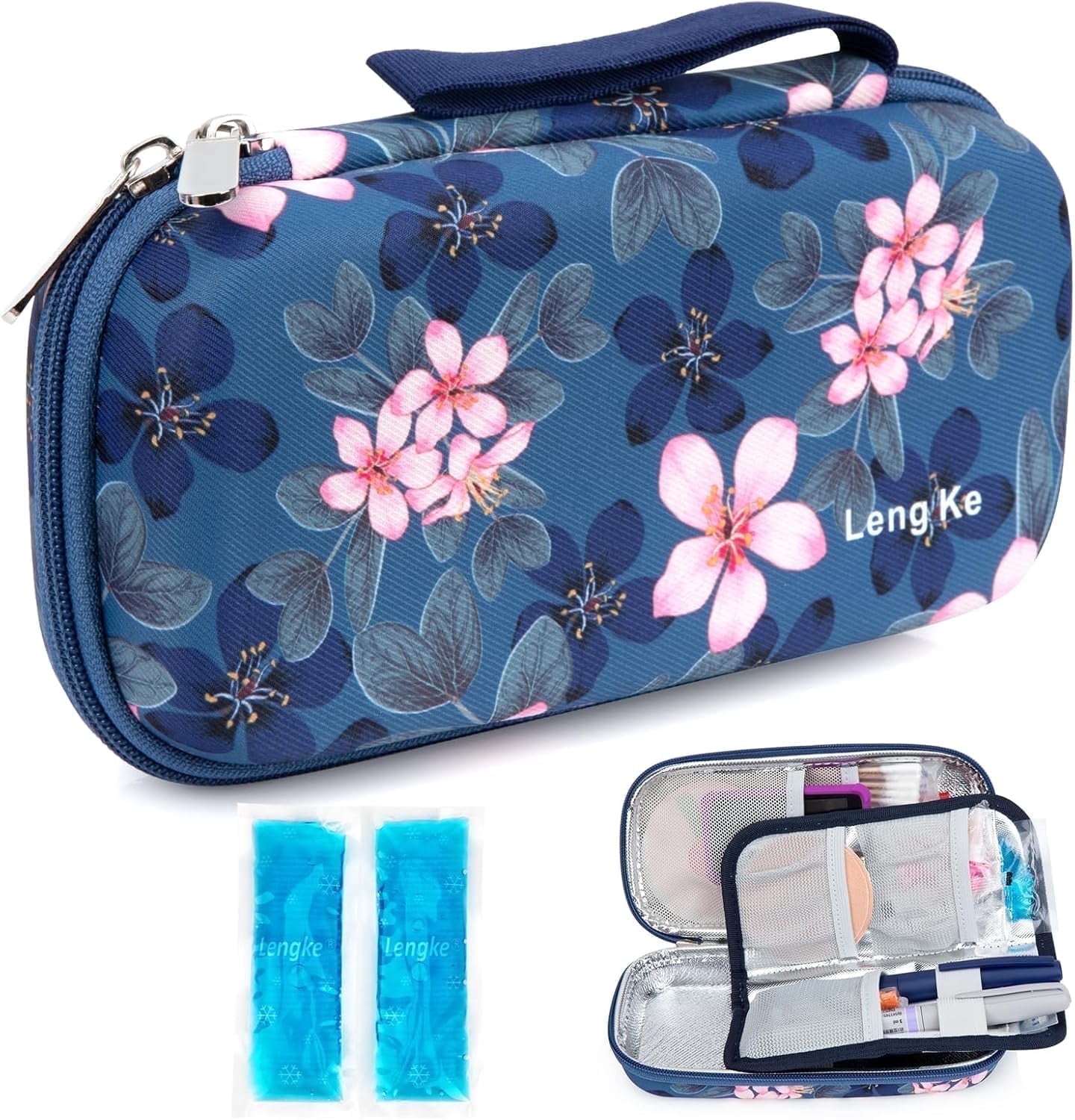 SUNMON Insulin Cooler Travel Case - Diabetic Insulated Organizer ...