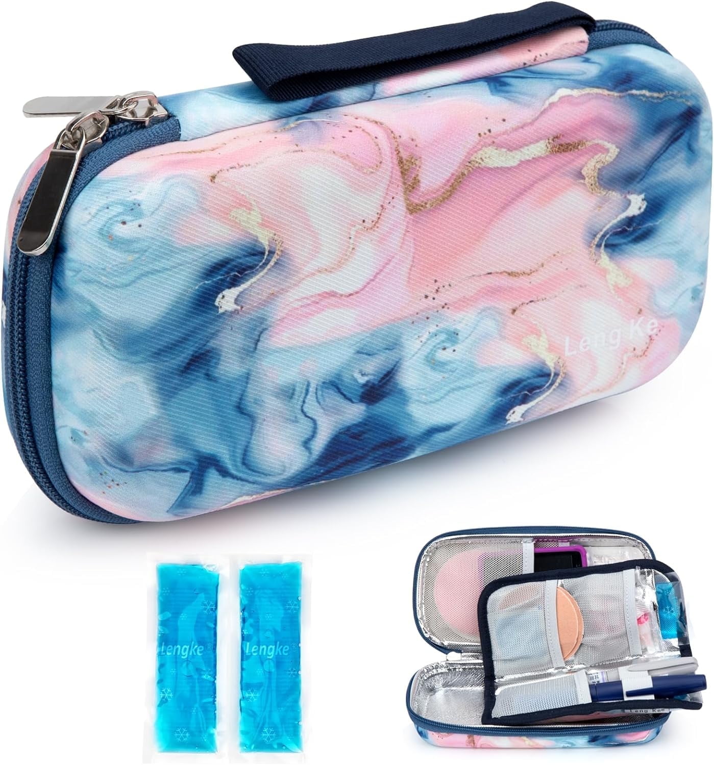 SUNMON Insulin Cooler Travel Case - Diabetic Insulated Organizer ...