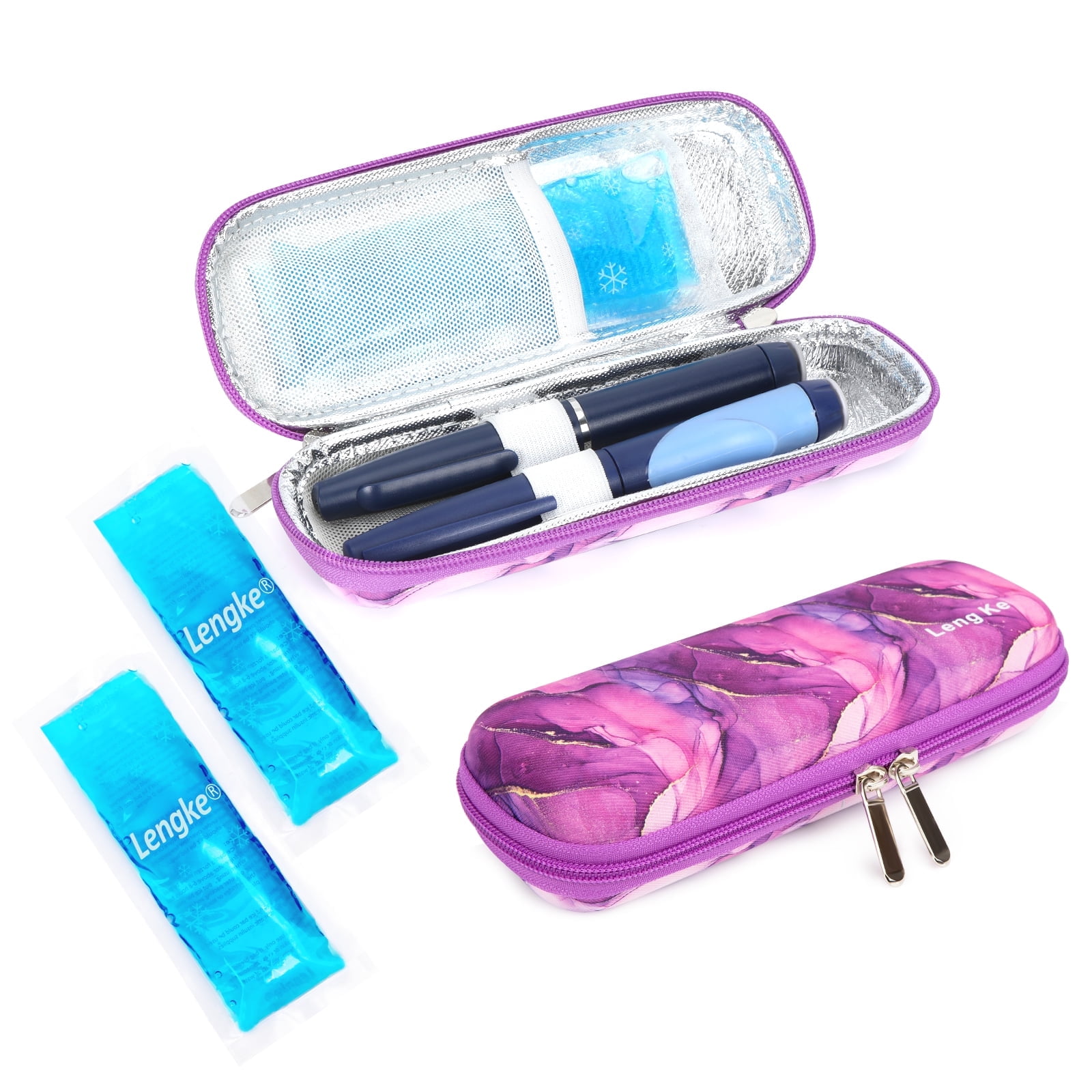 SUNMON Insulin Cooler Travel Case - Diabetic Insulated Organizer ...