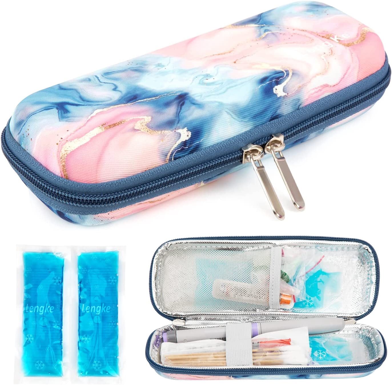 SUNMON Insulin Cooler Travel Case, Small EVA Diabetic Insulated ...