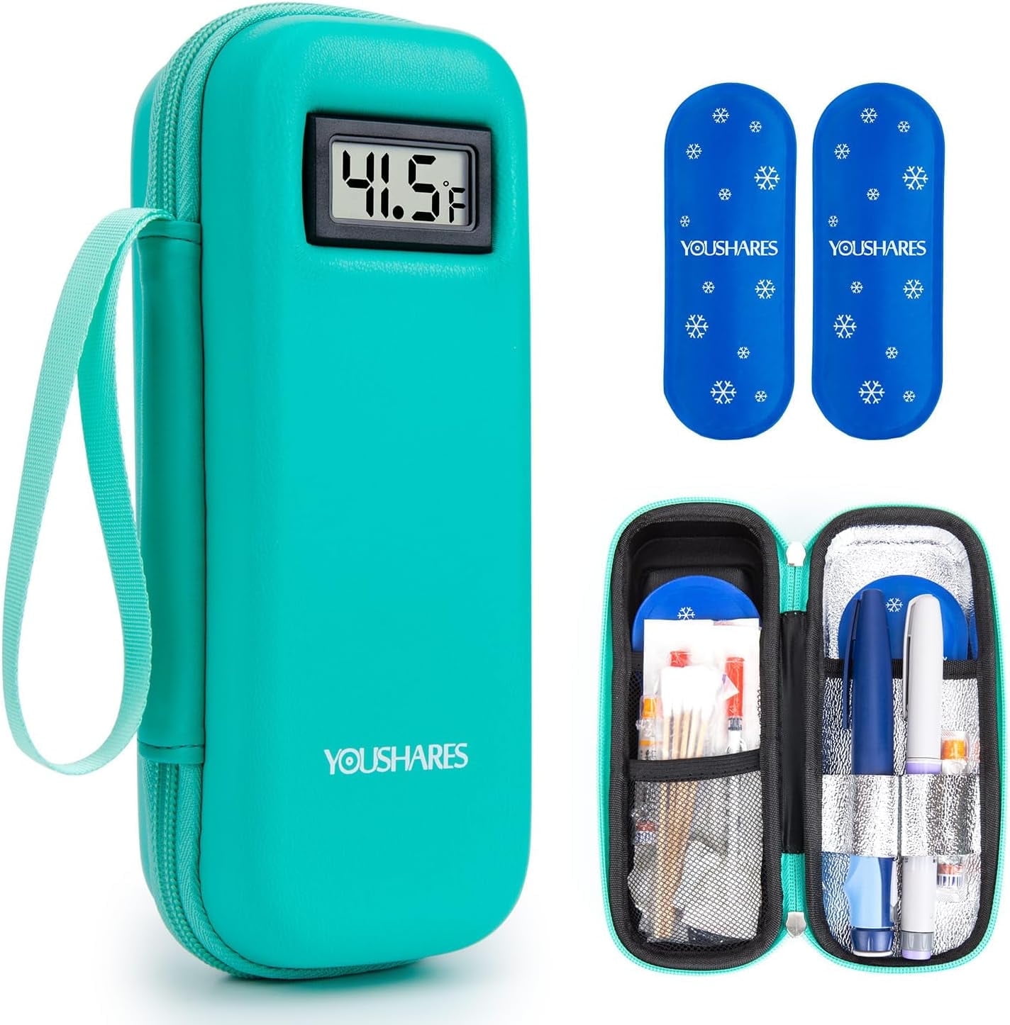 SUNMON Insulin Cooler Travel Case with Temperature Display ...