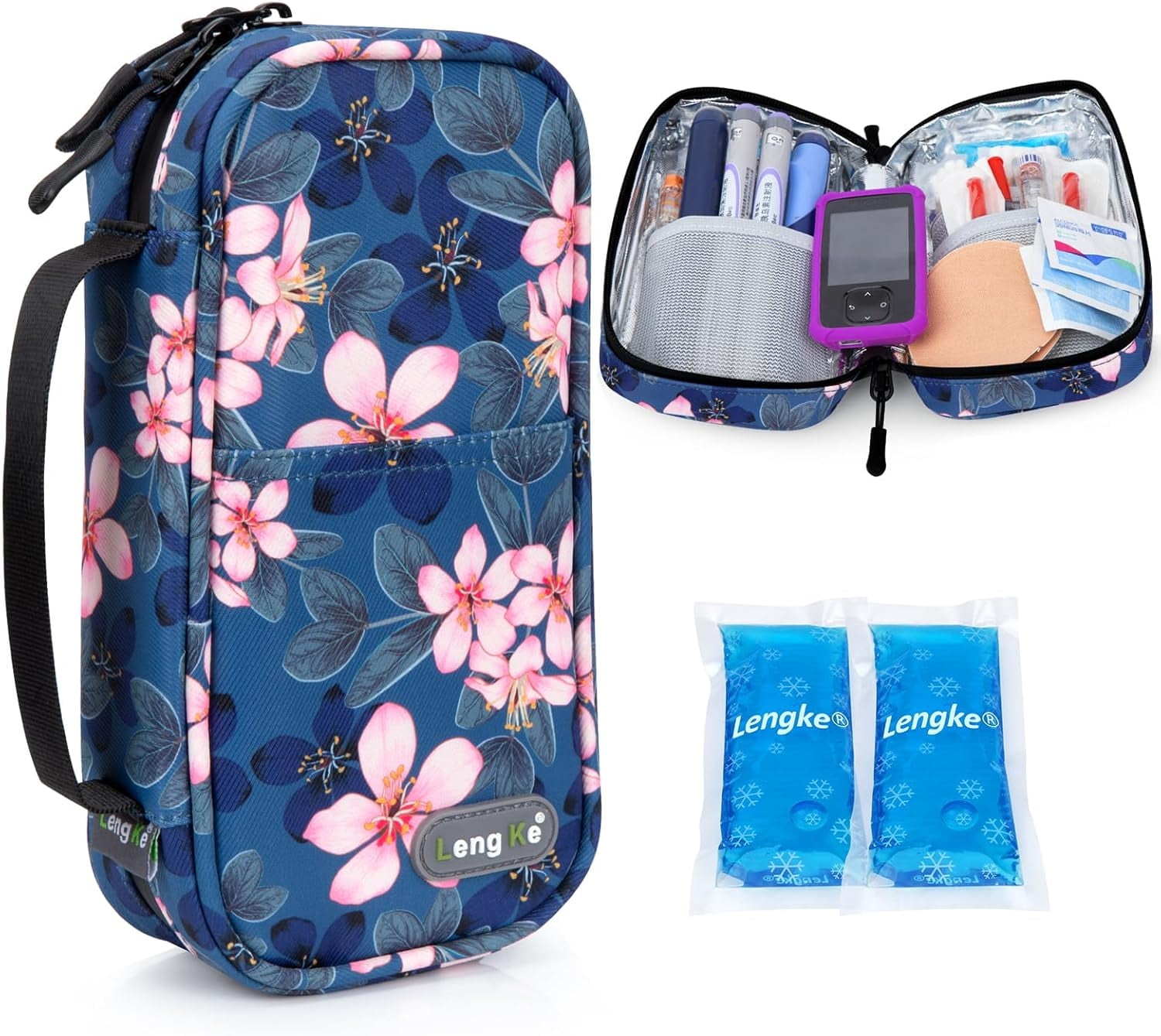 SUNMON Insulin Cooler Travel Case - Travel Medicine Cooler Bag for ...