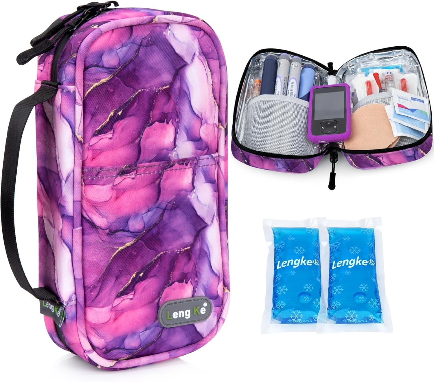 SUNMON Insulin Cooler Travel Case - Travel Medicine Cooler Bag for ...