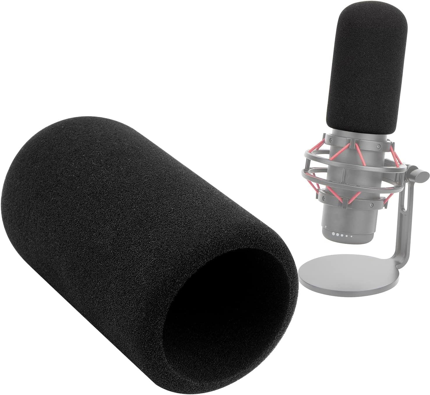 SUNMON for HyperX QuadCast Pop Filter Windscreen Compatible with HyperX ...