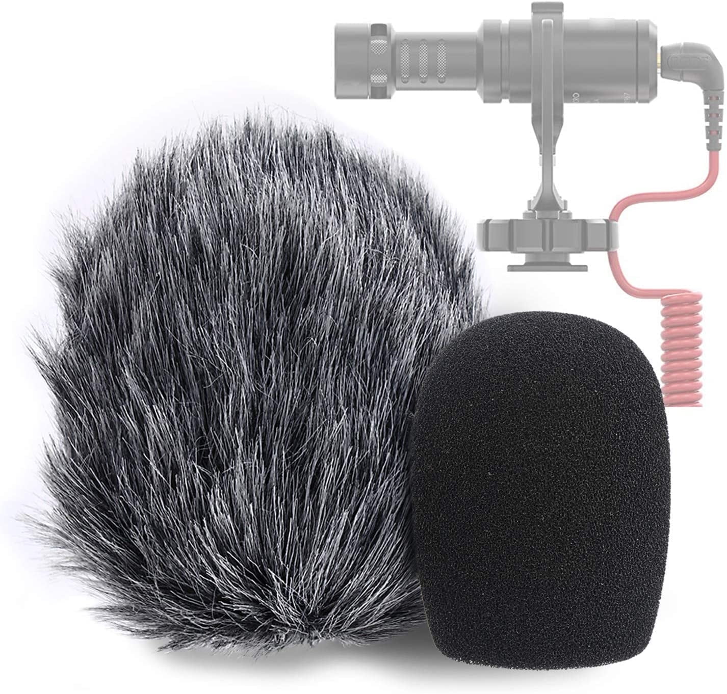 SUNMON VideoMicro Microphone Foam Windscreen & Deadcat Wind Shield ...