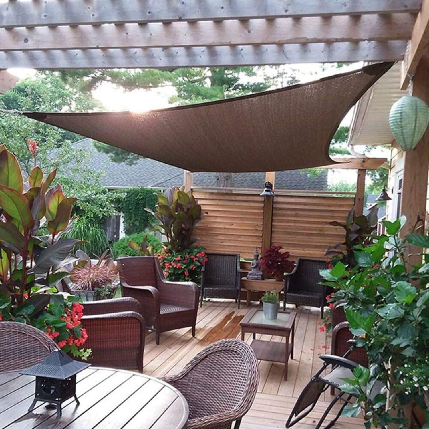 SUNNY GUARD Outdoor Cover Sun Shade for Garden, Deck, Patio Backyard ...