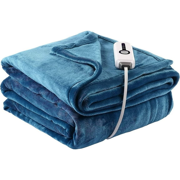 Heated Blanket Electric Throw, 50" x 60" Heating with 5 Levels & 10 ...