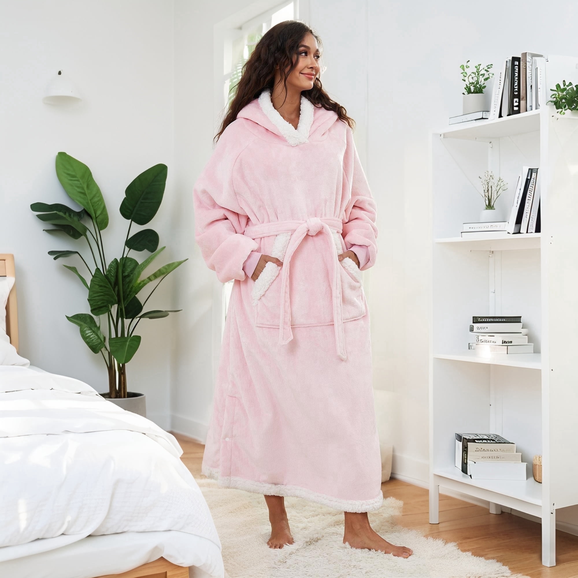 SUNNY HEAT Wearable Blanket, Standard Size, Warm & Cozy, Ideal for Bed ...