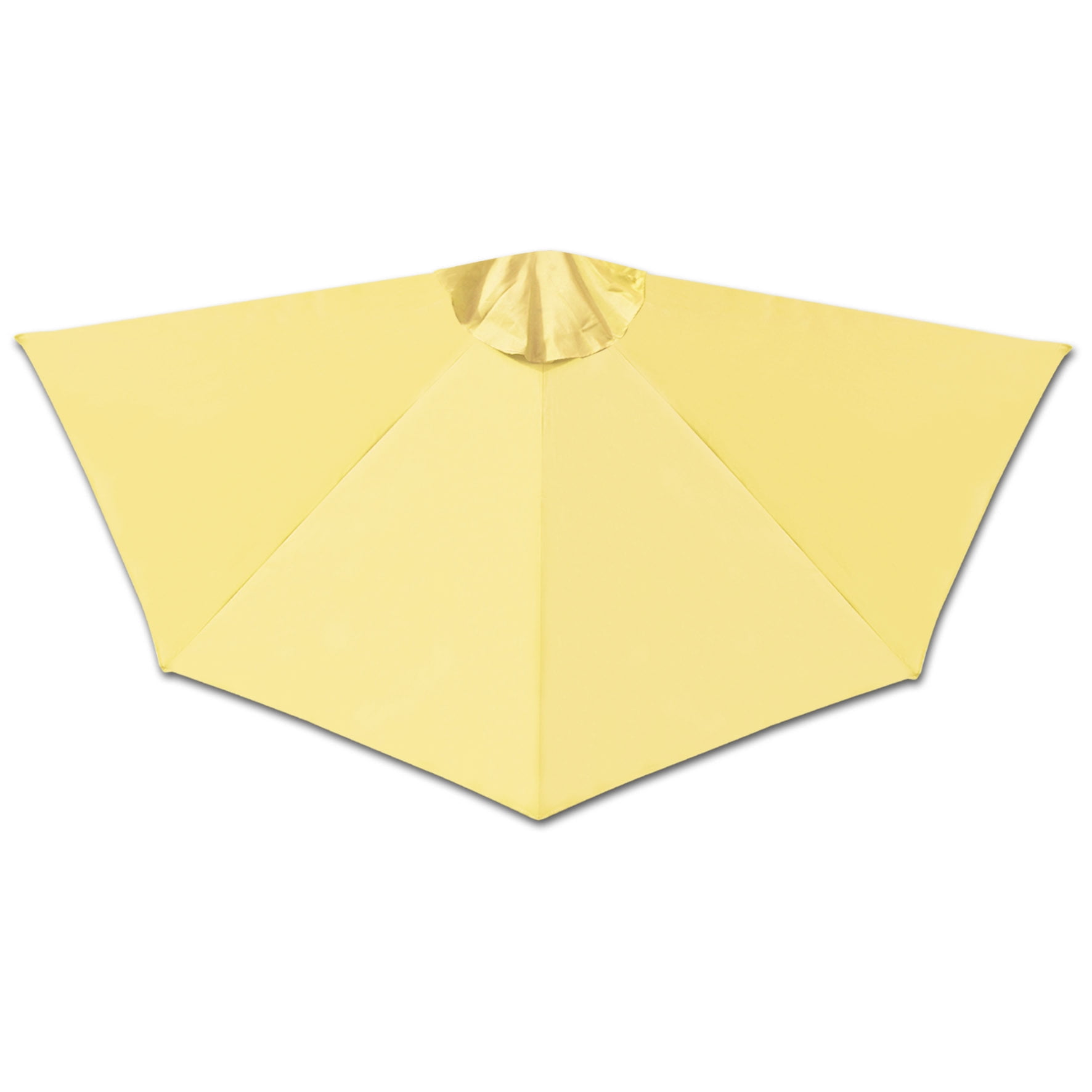 Sunny Patio 10' x 10' 5-Rib Beige Patio Umbrella Canopy, UV Protective ...