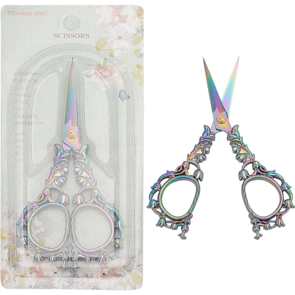 SUNNYCLUE 5 Inch Stainless Steel Sewing Embroidery Scissors Tip ...