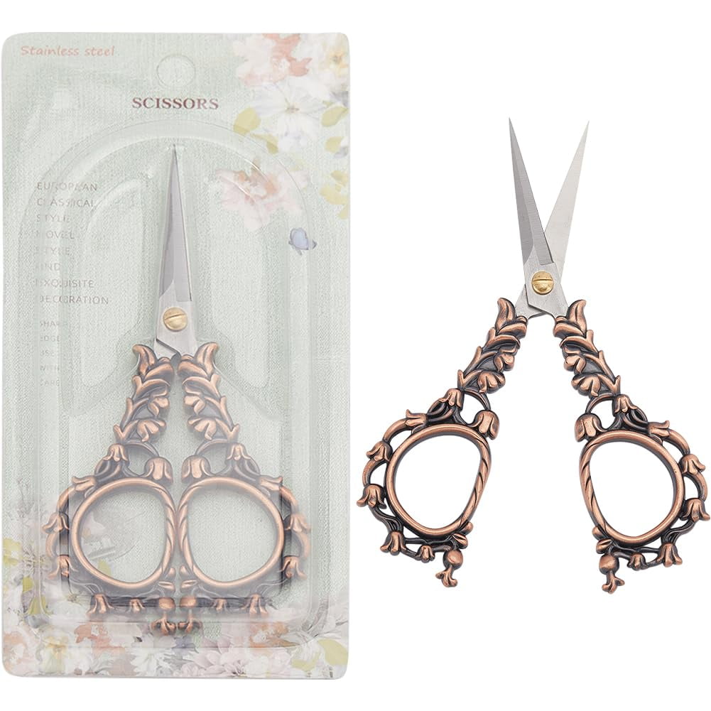SUNNYCLUE 5 Inch Stainless Steel Sharp Tip Scissors Shears Embroidery ...
