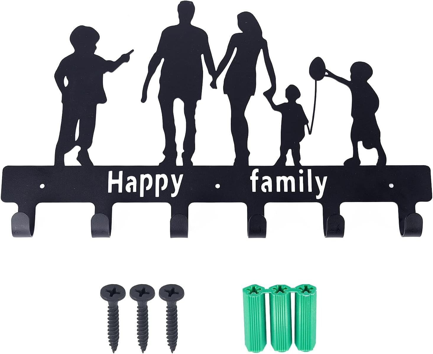 SUNNYCLUE Iron Wall Hanging Hook Free Perforated Sticky Hook Hanger ...