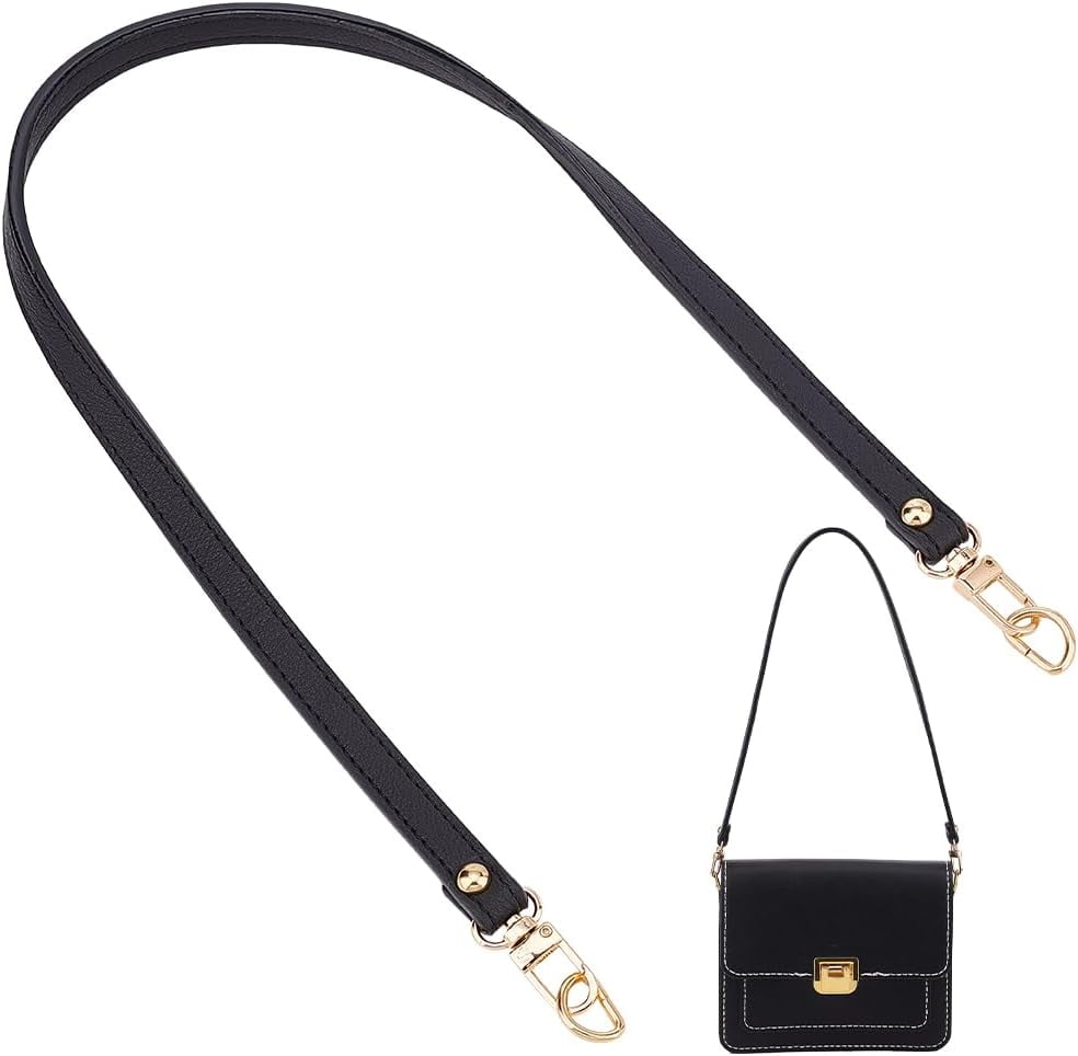SUNNYCLUE PU Leather Purse Strap 25 Inch Leather Bag Handle Replacement ...