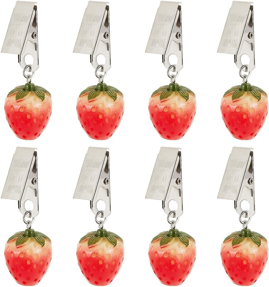 SUNNYCLUE Set of 8 Strawberry Table Weights Hangers Tablecloth Weights ...