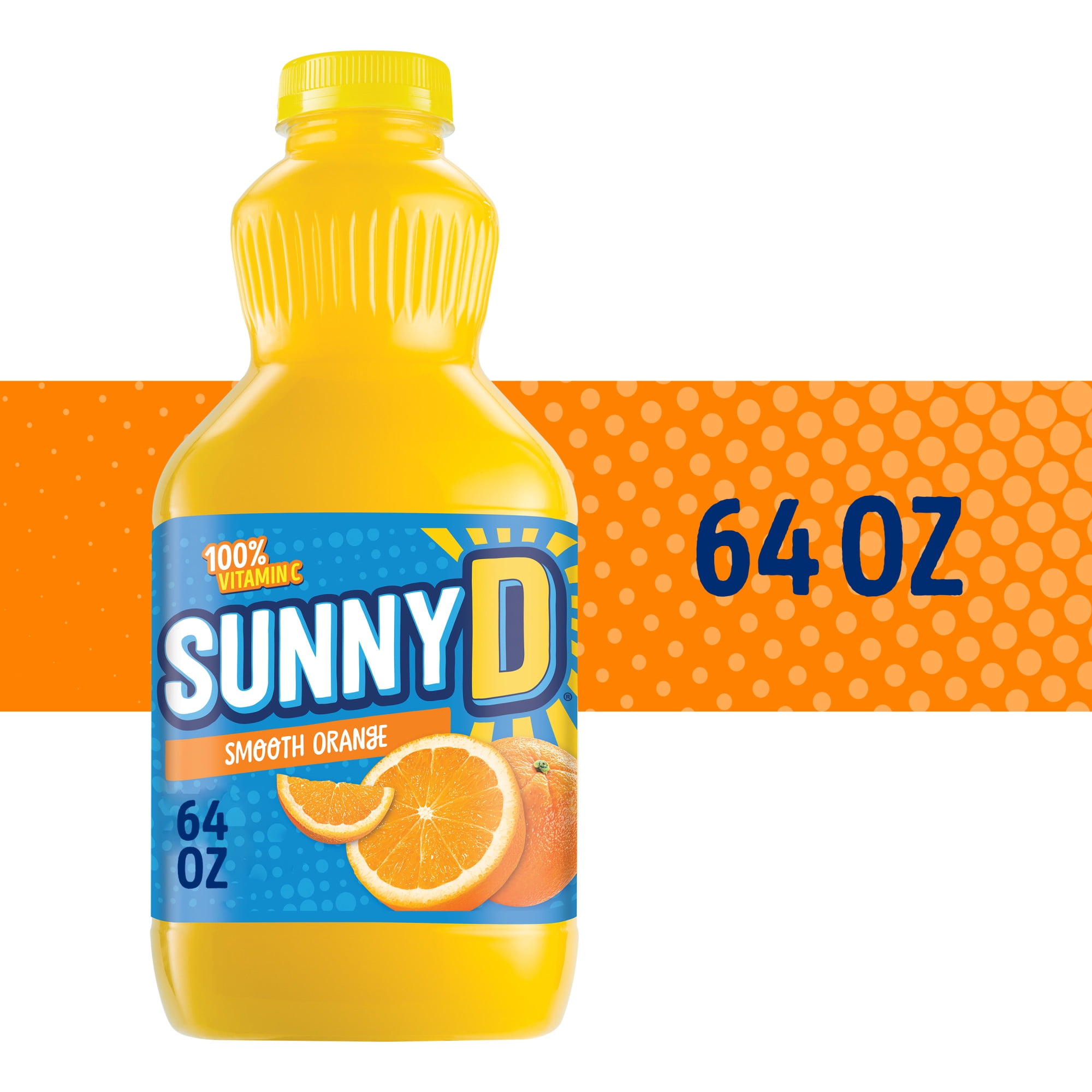 SUNNYD Smooth Orange Juice Drink, 64 fl oz Bottle - Walmart.com