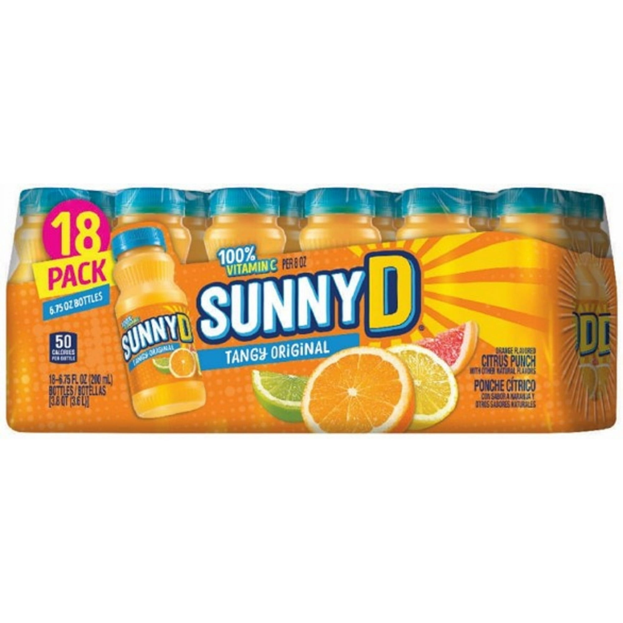 Messi Elite Imports SUNNYD Tangy Original Orange Juice Drink 6.75 fl oz ...