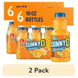 (2 pack) SUNNYD Tangy Original Orange Juice Drink, 6 Count, 10 fl oz ...