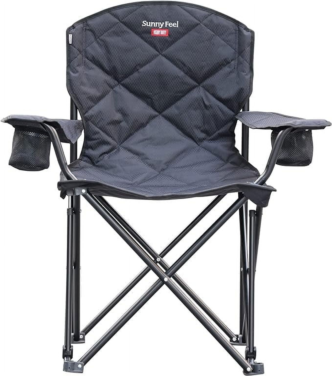 SUNNYFEEL XXL Oversized Camping Chair Heavy Duty 800 LBS for Big Tall ...