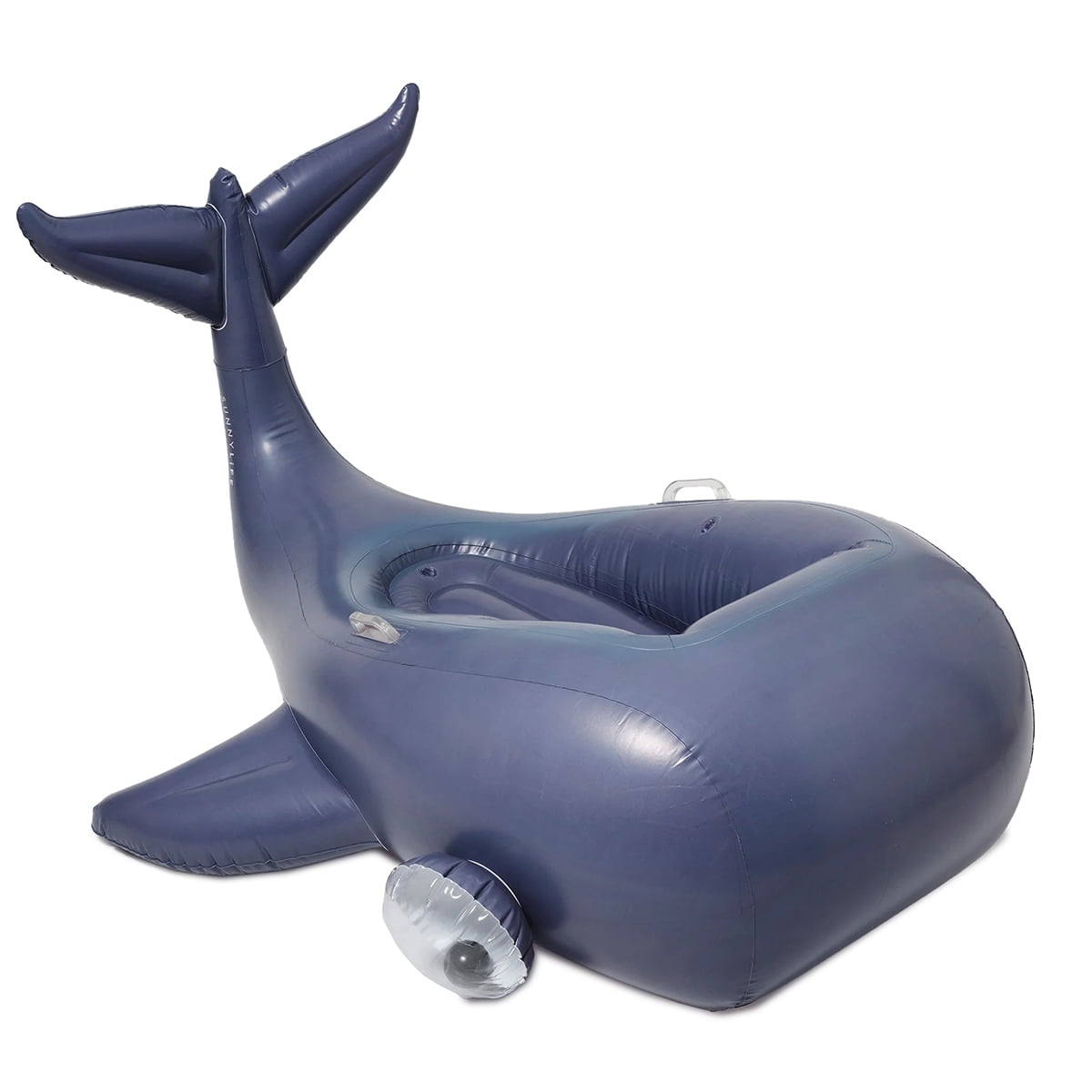 SUNNYLiFE Moby Dick Navy Luxe Ride-On Float - Walmart.com