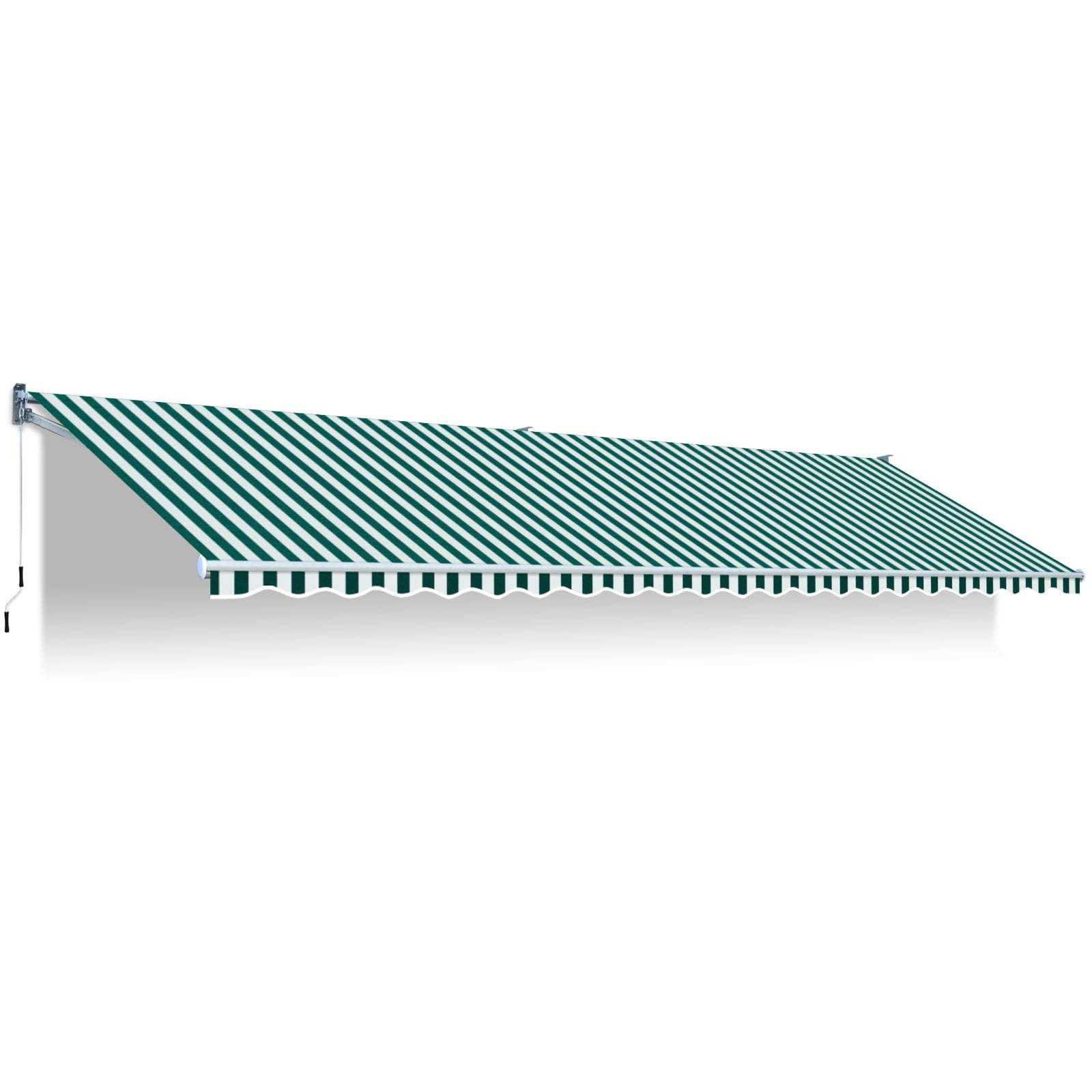 SUNNYOUTDOOR 20x10 FT Patio Awning Retractable Outdoor Sun Shade Manual ...