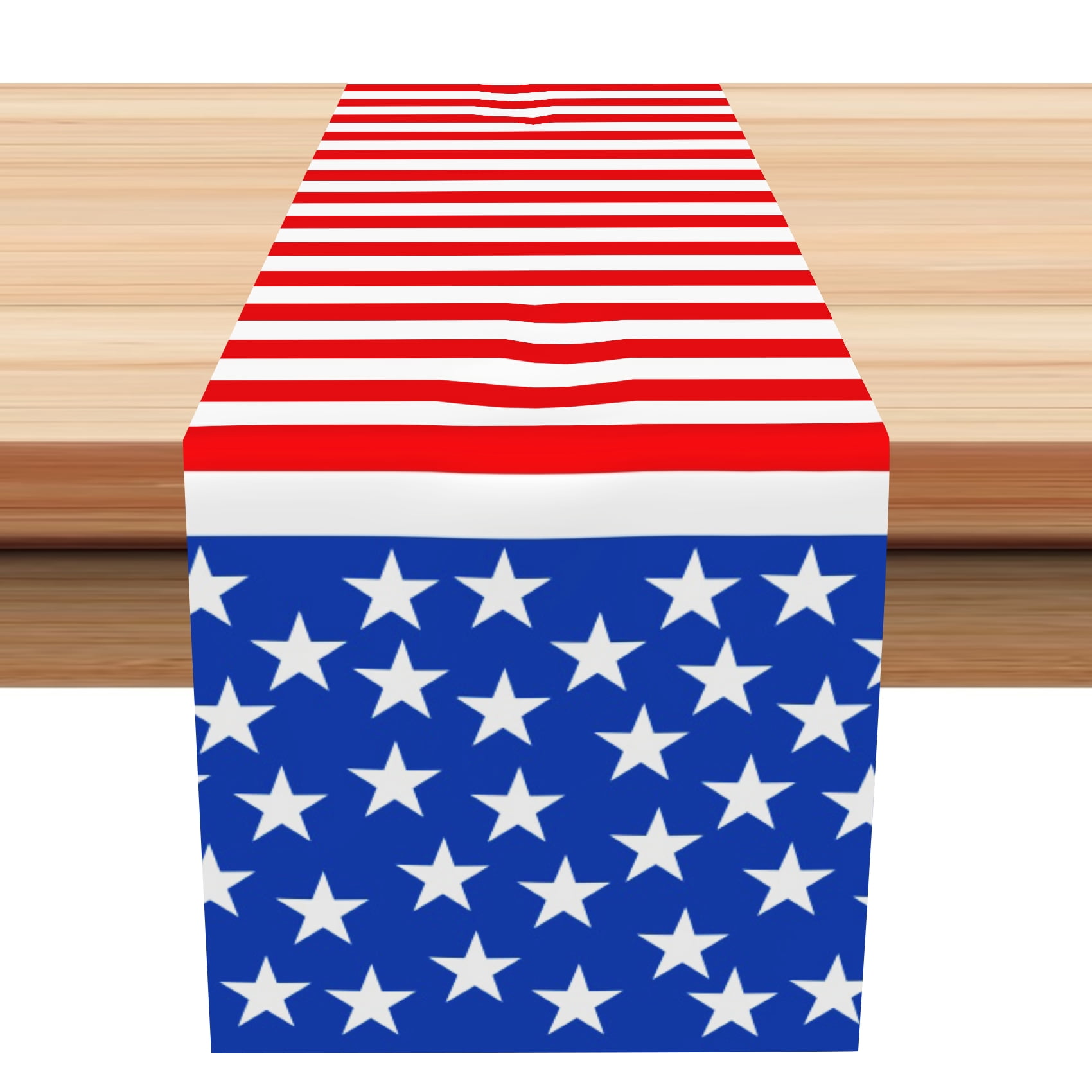 SUNOLIFE 4th of July Table Runner,Patriotic Independence Day Kitchen ...
