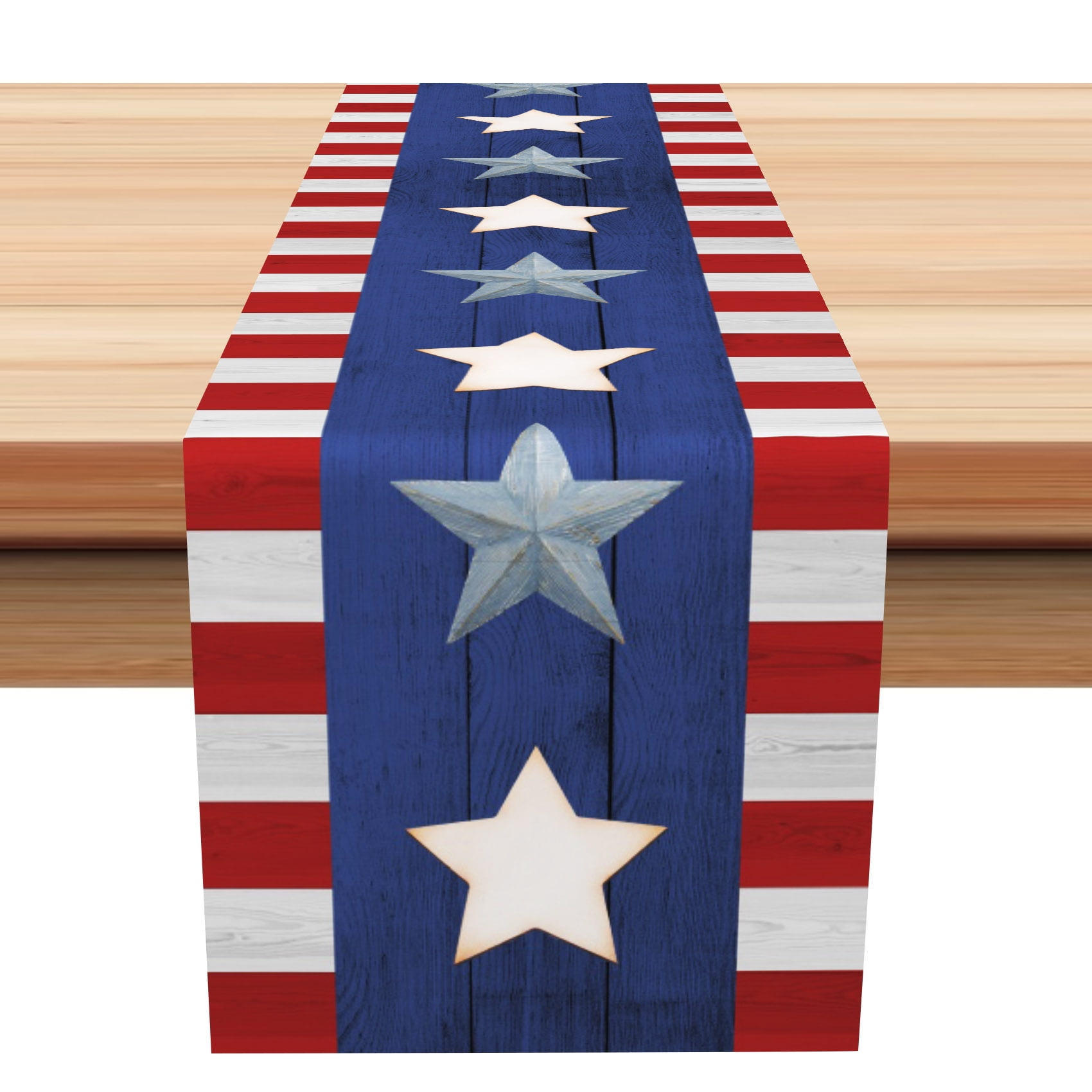 SUNOLIFE 4th of July Table Runner,Patriotic independence Day Table ...