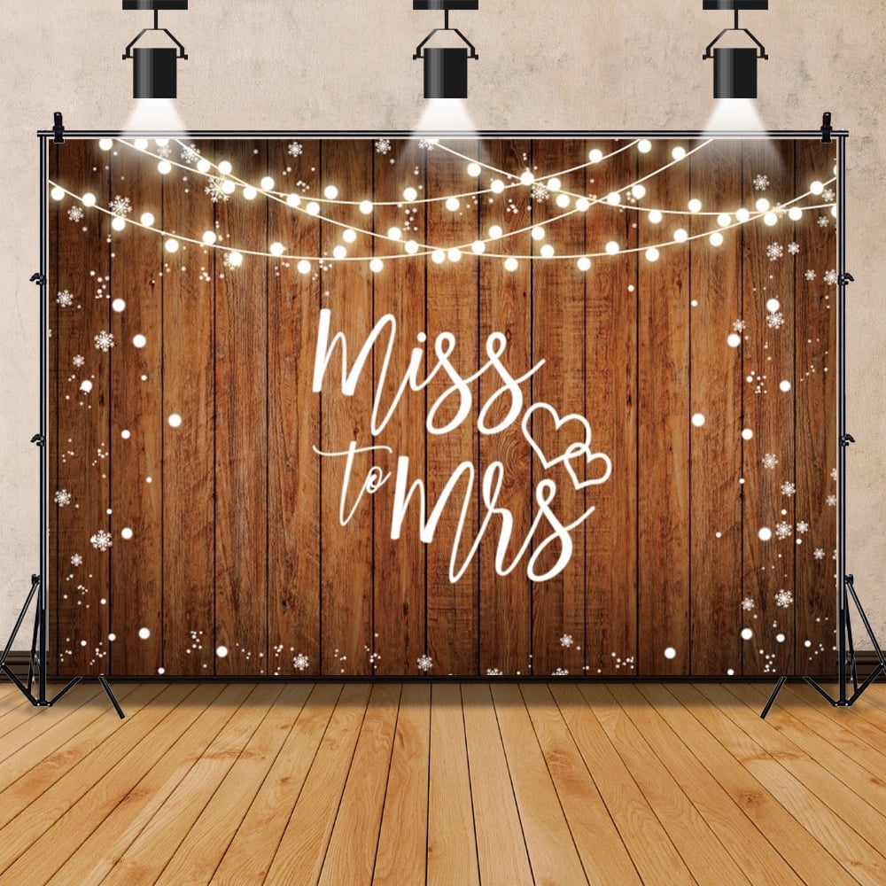 SUNOLIFE 6x4ft,Mr & Mrs Wedding Backdrops,Bride to Be Engagement Prom ...