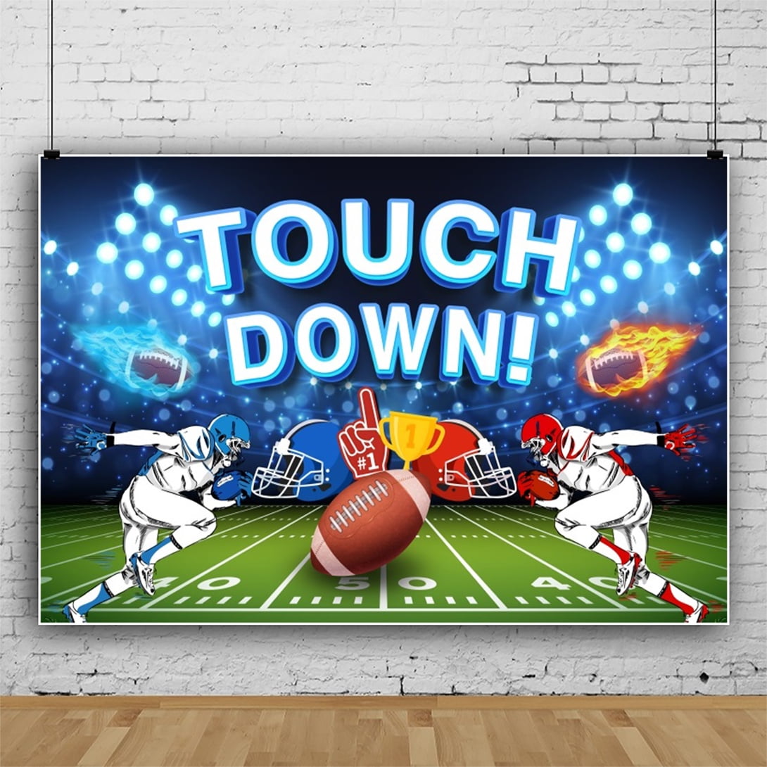 SUNOLIFE 7x5ft,American Soccer Backdrops Football Field Photography ...