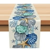 Coastal Table Runner, Summer Table Runner, beach Linen Table Runners ...