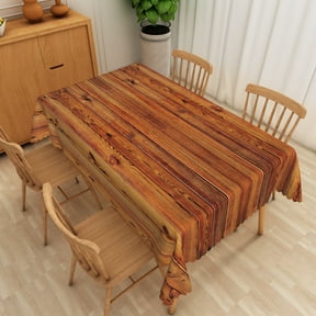 Wood Grain Tablecloths for Indoor & Outdoor Use | Rustic Style