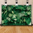 SUNOLIFE Tropical Jungle Backdrops Summer Green Palm Leavese Party ...