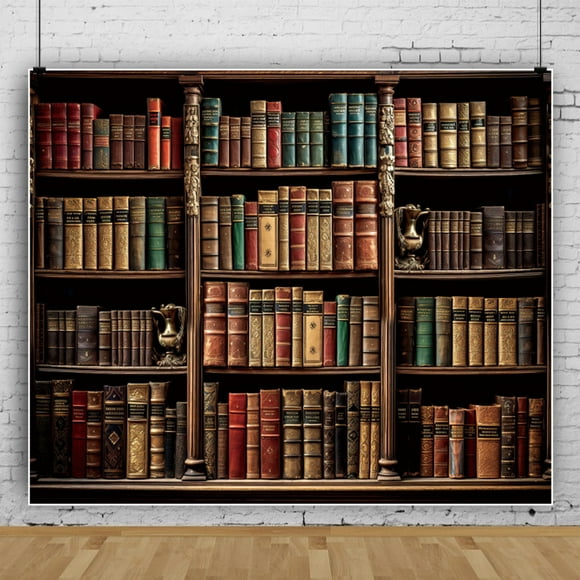 High Resolution Bookshelf Background
