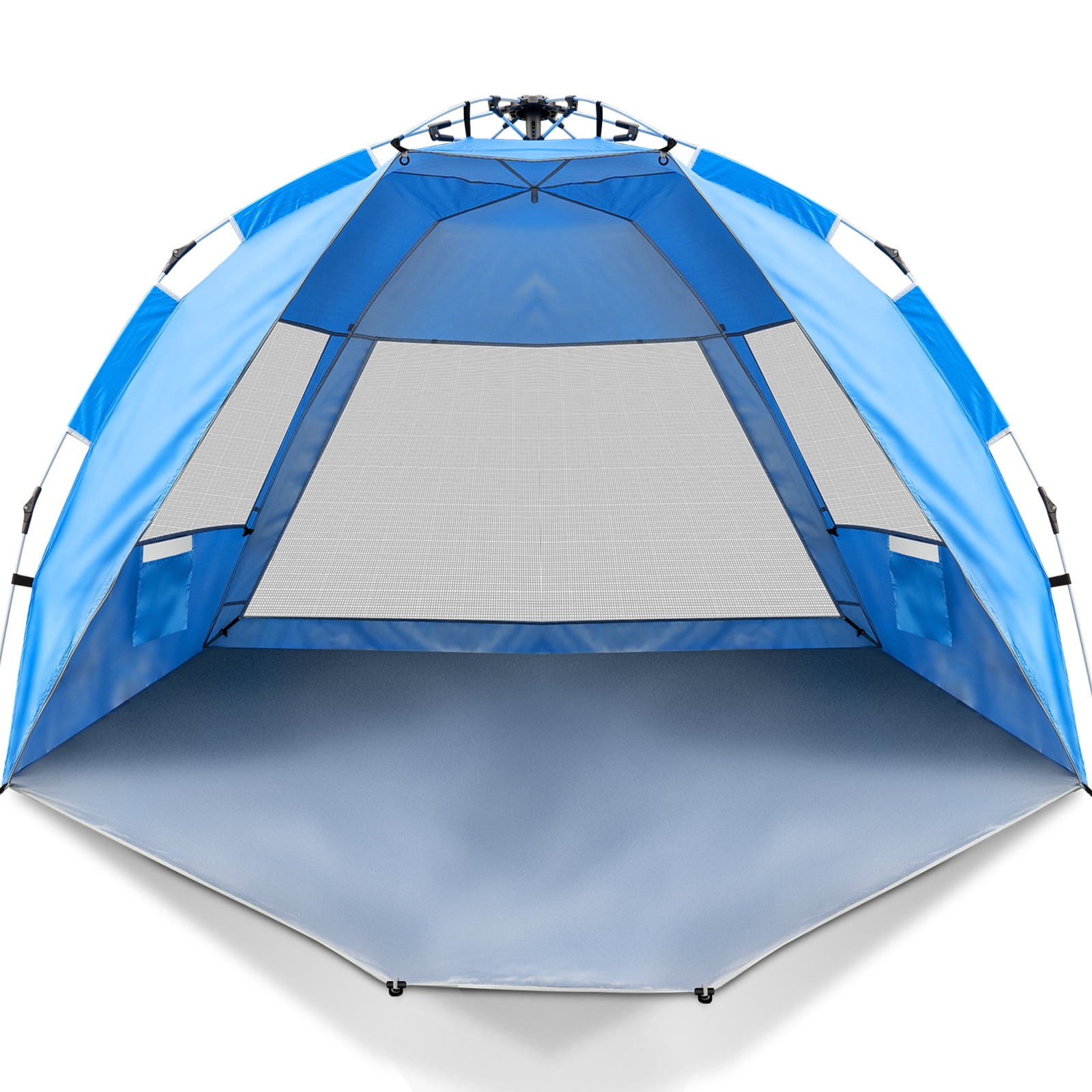 SUNOYAR Beach Tent, 4-6 Person Pop-up Beach Tent Sun Shelter, UPF 50 ...