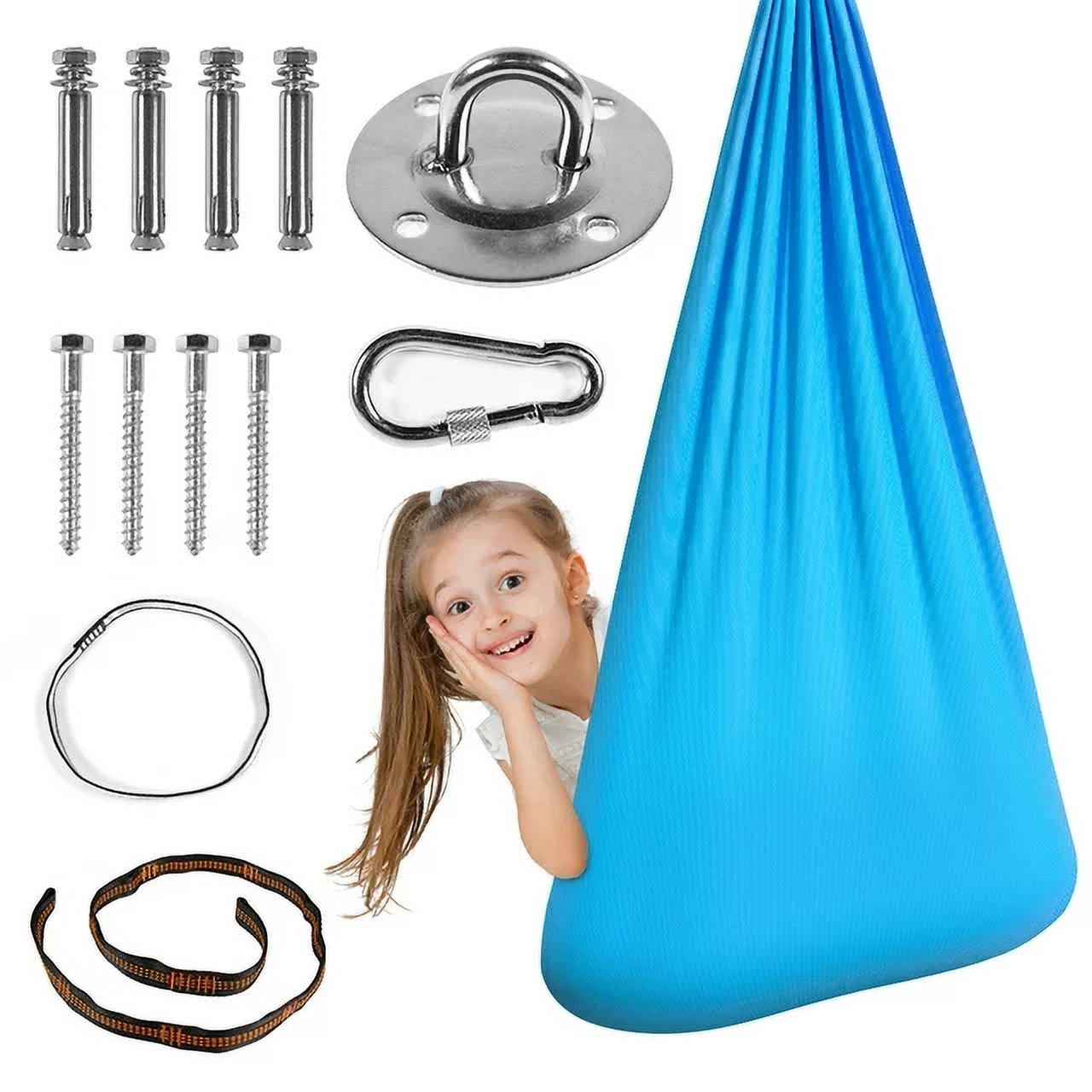 Friendly Cuddle Sensory Swing for Kids & Adults Cocoon Hammock, Fuzz ...