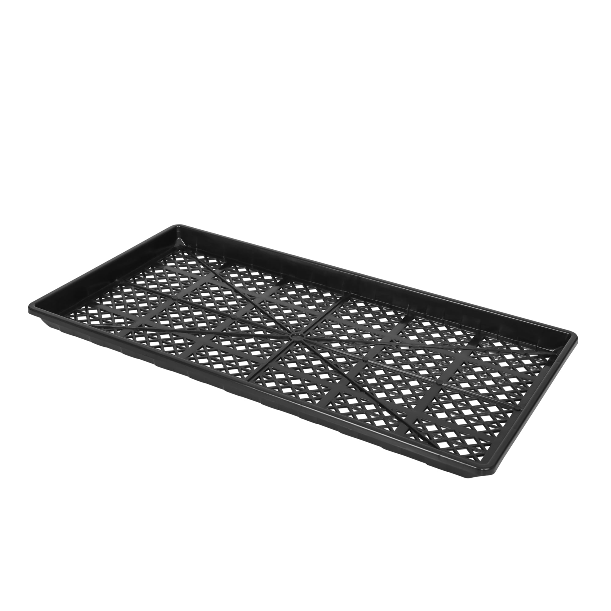 SUNPACK 10” x 20” Heavy Duty Mesh Plastic Seed Starting Tray, Black, 1 ...